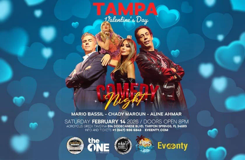 Comedy Night by Mario Bassil, Chady Maroun & Aline Ahmar Live in Tampa ...